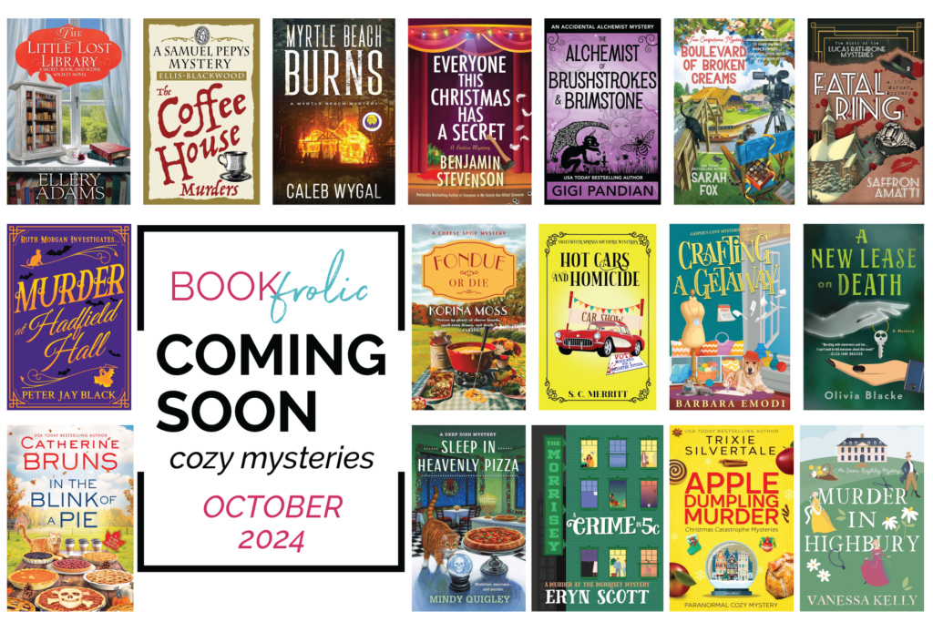 Coming soon! Cozy Mystery new releases for October 2024 * book frolic